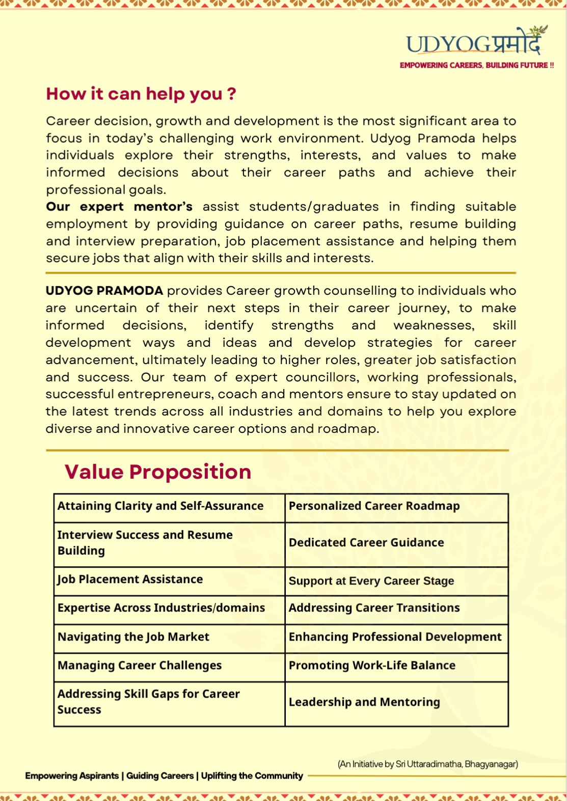 Udyoga Pramoda launched at Bhagyanagara (Hyd) - Sri Uttaradi Math